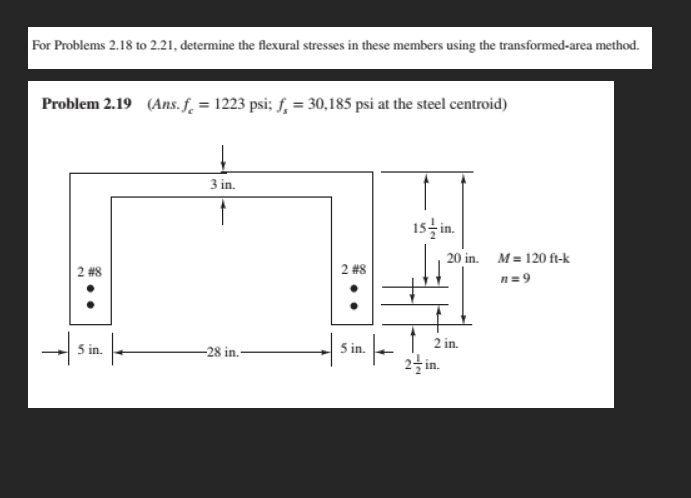 Solved For Problems 2.18 to 2.21, determine the flexural | Chegg.com