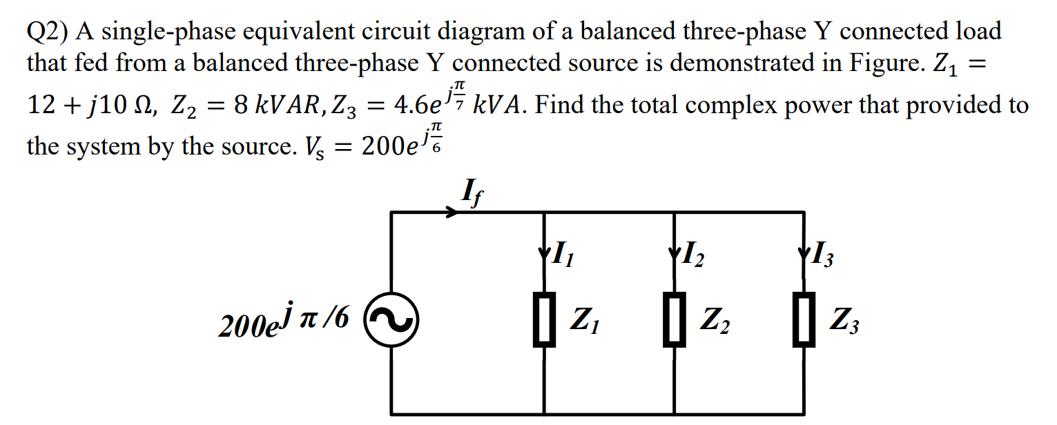 Solved = Q2) A single-phase equivalent circuit diagram of a | Chegg.com