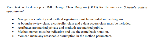 Solved Your task is to develop a UML Design Class Diagram | Chegg.com