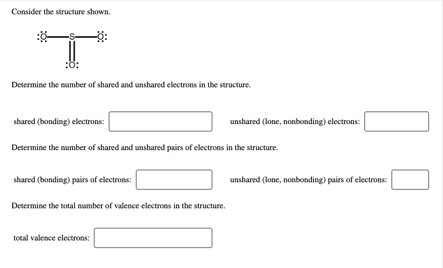 Solved Consider the structure shown. Determine the number of | Chegg.com