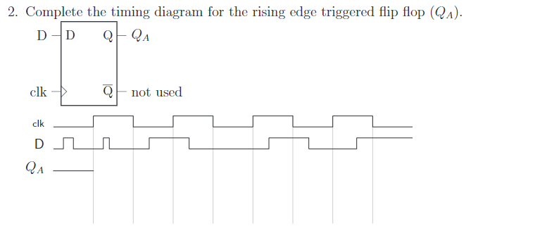 Solved 1. Complete the timing diagram for the shift | Chegg.com