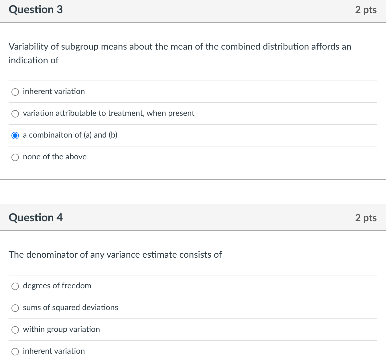 Solved Variability of subgroup means about the mean of the | Chegg.com
