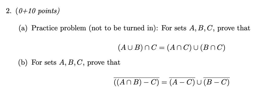 Solved 2. (0+10 points ) (a) Practice problem (not to be | Chegg.com