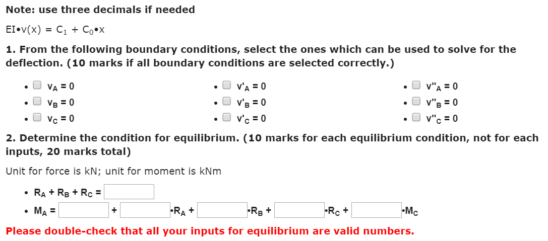 Solved A linearly distributed load (from 1050 kN/m at A to | Chegg.com