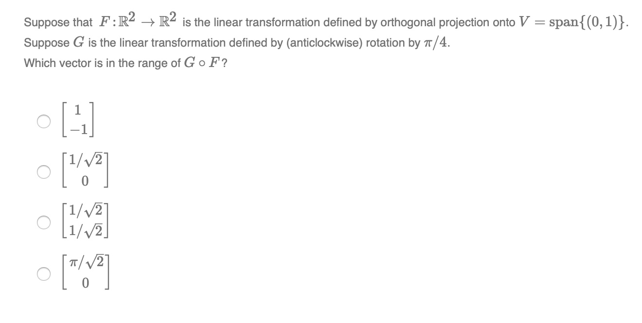 Solved Suppose that F:R2 + R2 is the linear transformation | Chegg.com