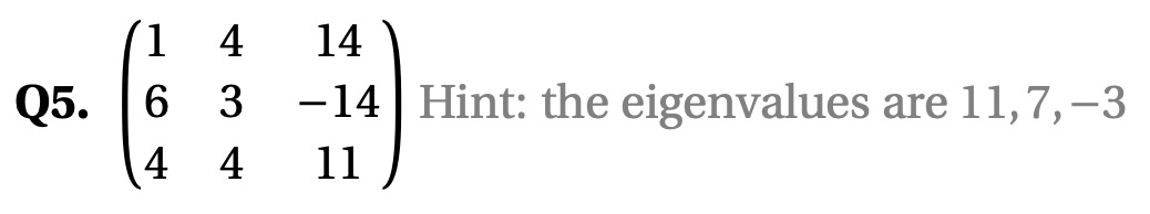 Solved (1) The characteristic polynomial. (2) Real | Chegg.com