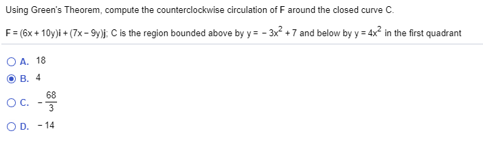 Solved Using Green's Theorem, compute the counterclockwise | Chegg.com