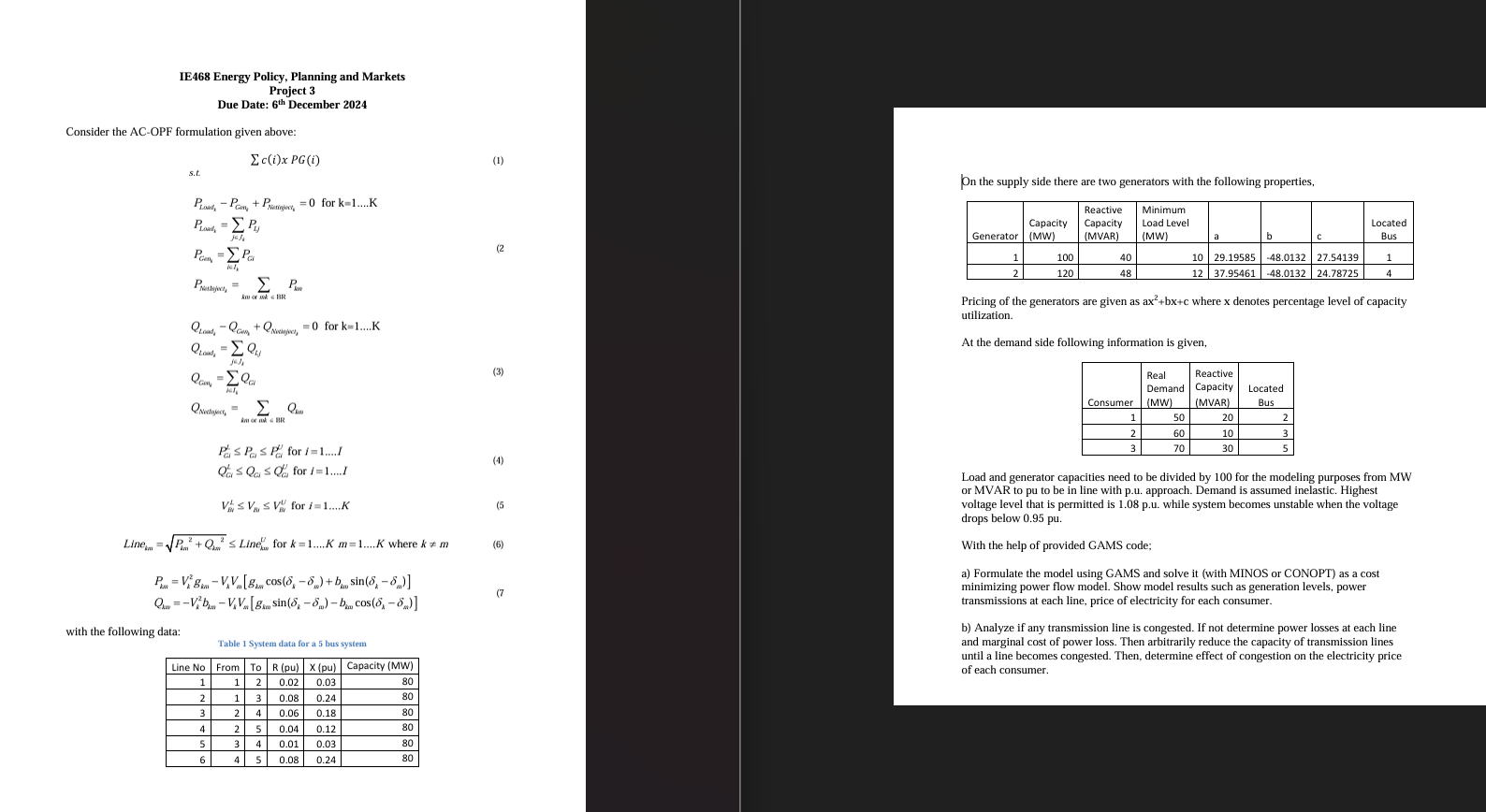 Solved use the code witch ı give you create a gams code this | Chegg.com
