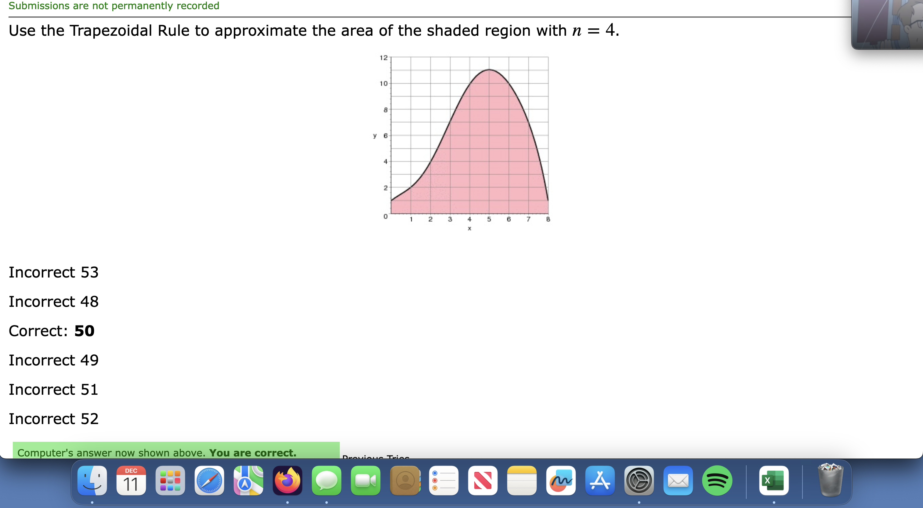 Solved Use the Trapezoidal Rule to approximate the area of | Chegg.com