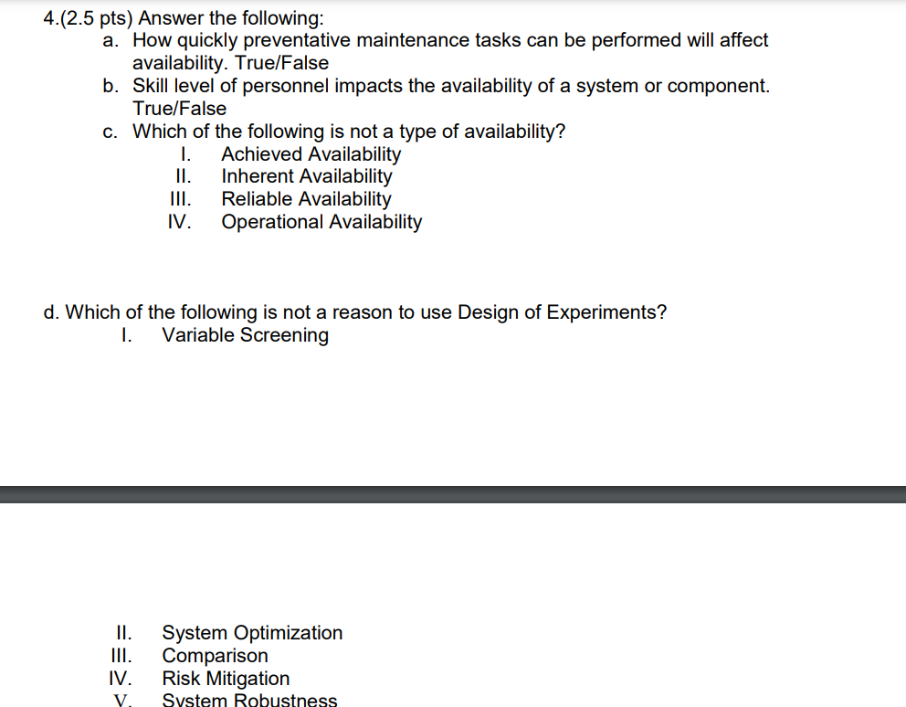 Solved 4.(2.5 pts) Answer the following: a. How quickly | Chegg.com