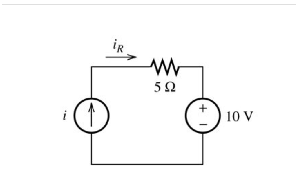 Solved i=1A a) Find the current iR flowing through the | Chegg.com