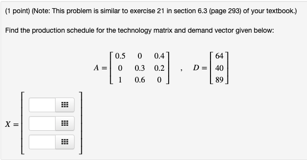 Solved (1 point) (Note: This problem is similar to exercise | Chegg.com