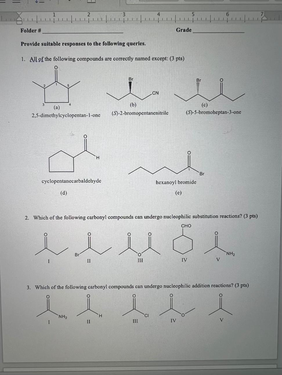 Solved Provide suitable responses to the following queries. | Chegg.com