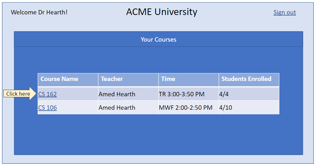 Solved I need help building a Student Enrollment Web App | Chegg.com