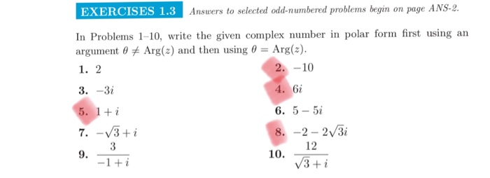 Solved write the given complex number in polar form first | Chegg.com