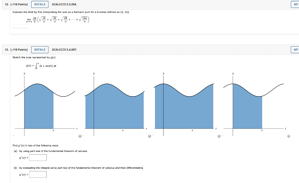 Solved Evaluate the limit by first interpreting the sum as a | Chegg.com