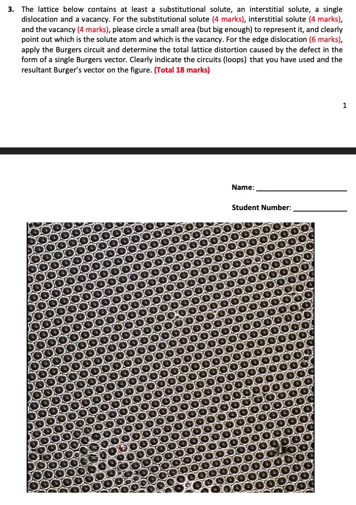 Solved The lattice below contains at least a substitutional | Chegg.com