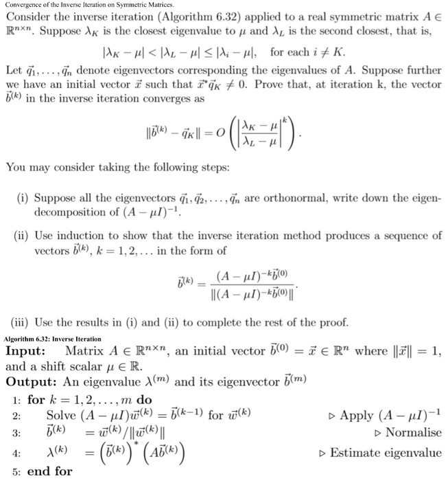 Convergence Of The Inverse Iteration On Symmetric