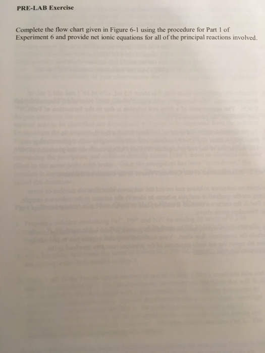 Solved Complete the flow chart given and provide net ionic | Chegg.com