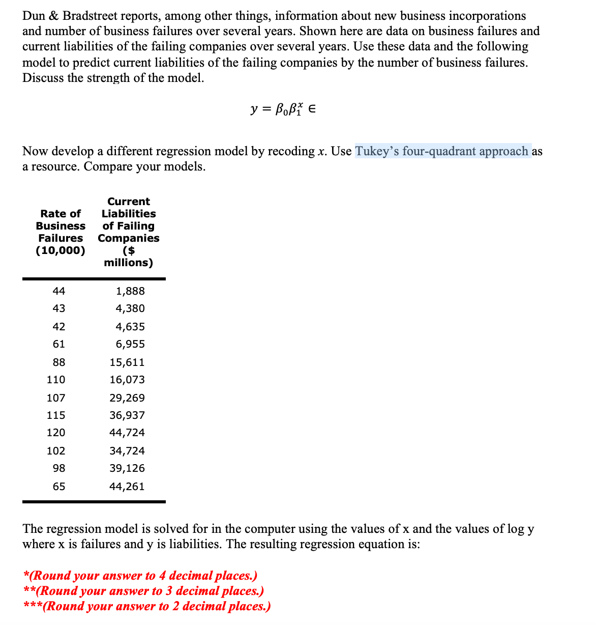 Solved Dun & Bradstreet reports, among other things, | Chegg.com