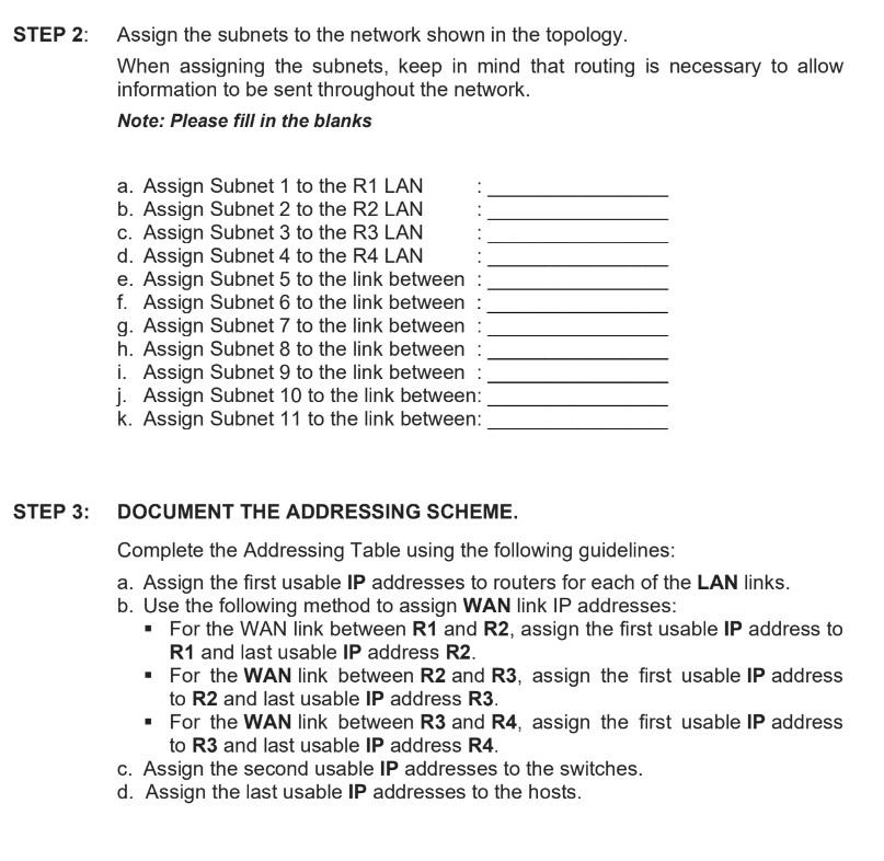 Solved Objectives Part 1 To Design An Ip Addressing Scheme