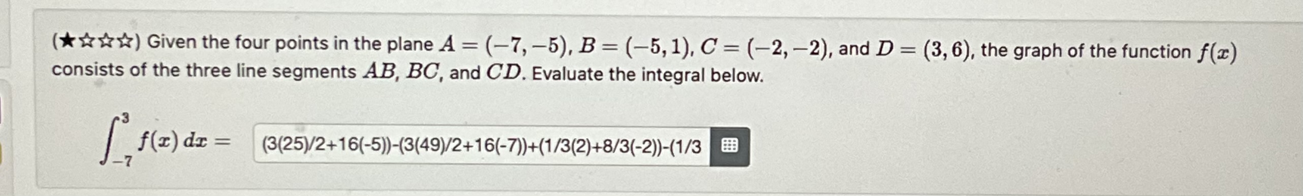 Solved ( *** ¿んな) ﻿Given the four points in the plane | Chegg.com