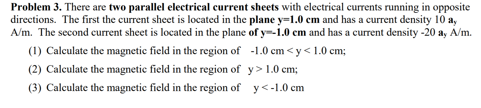 Solved Problem 3. There are two parallel electrical current | Chegg.com