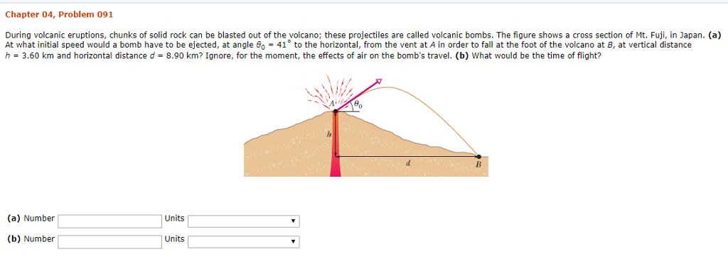 Solved Chapter 04, Problem 091 During volcanic eruptions, | Chegg.com