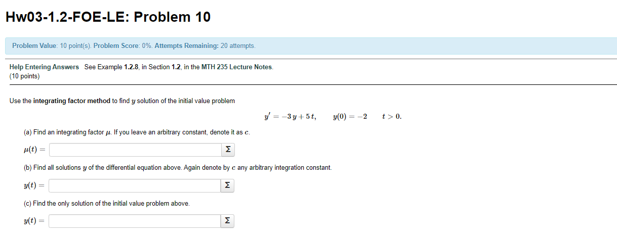 Solved Hw03-1.2-FOE-LE: Problem 10 Problem Value: 10 | Chegg.com