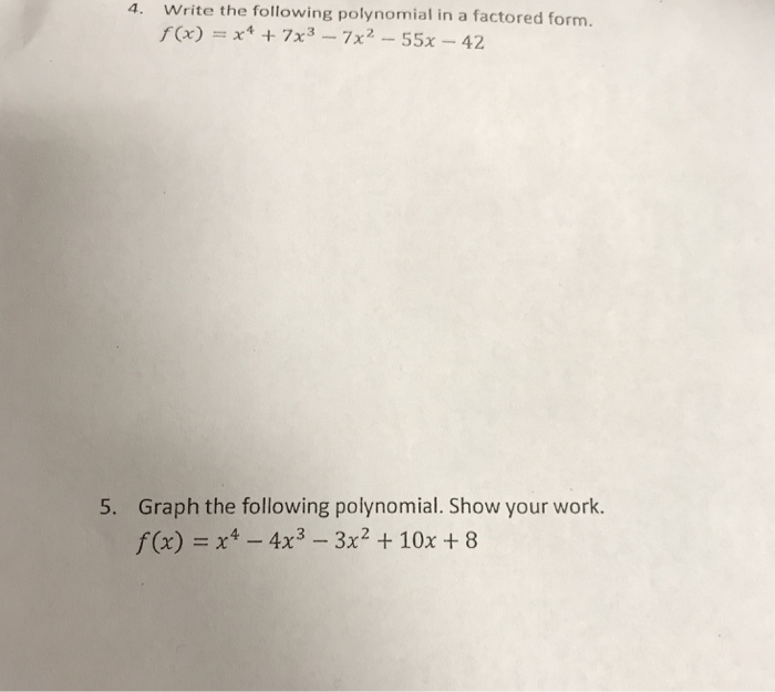 Solved A known zero of the polynomial is given. Use the | Chegg.com
