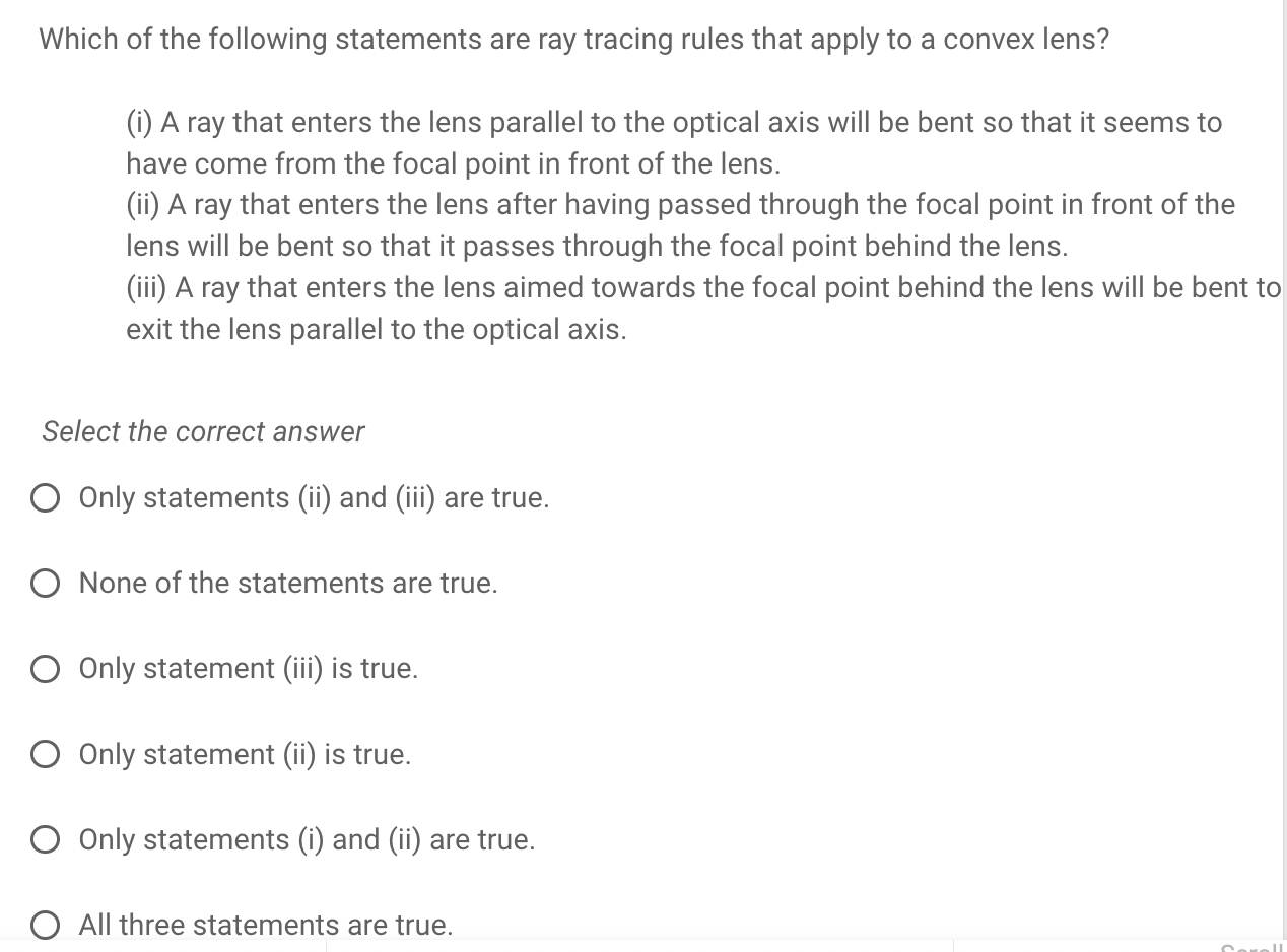 Solved Which of the following statements are ray tracing | Chegg.com
