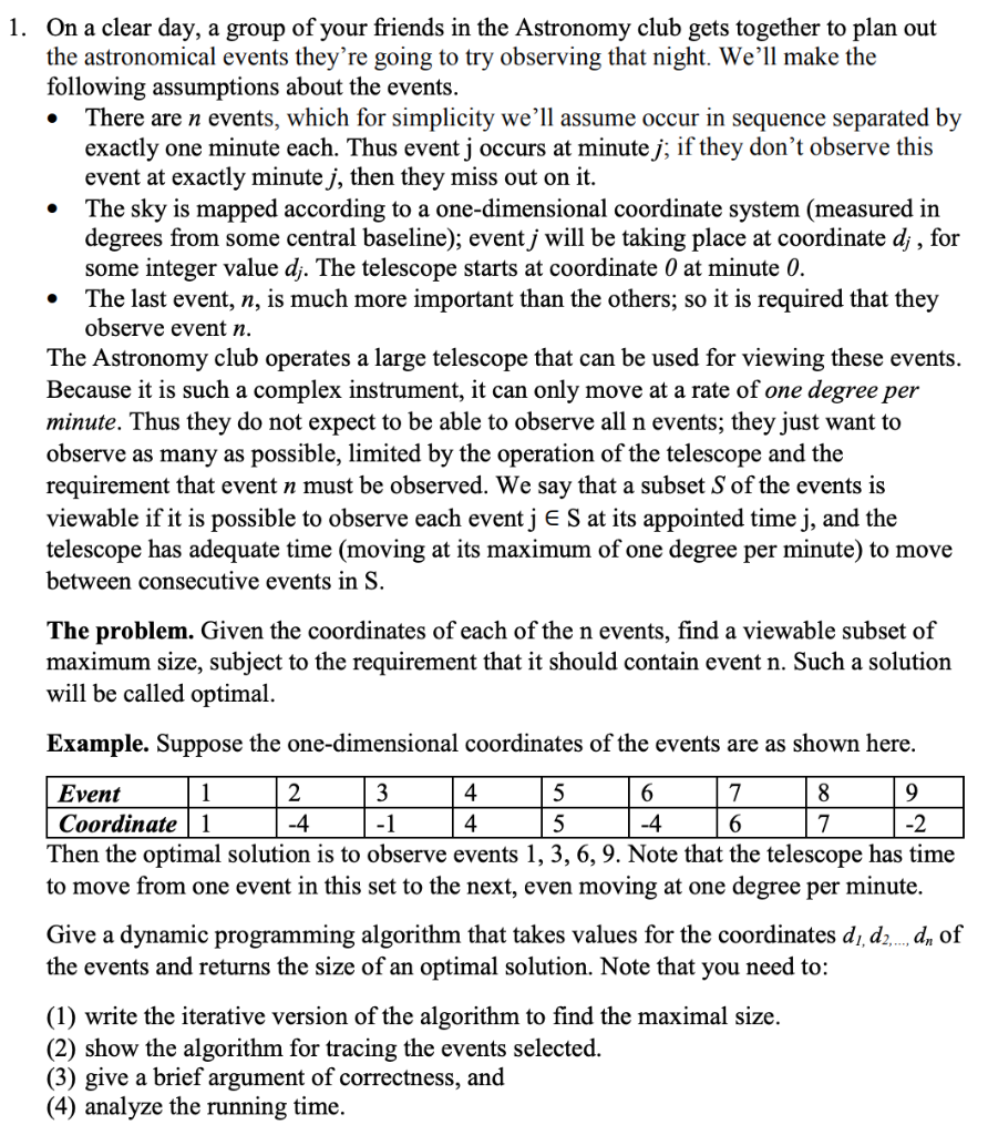 . 1. On a clear day, a group of your friends in the | Chegg.com