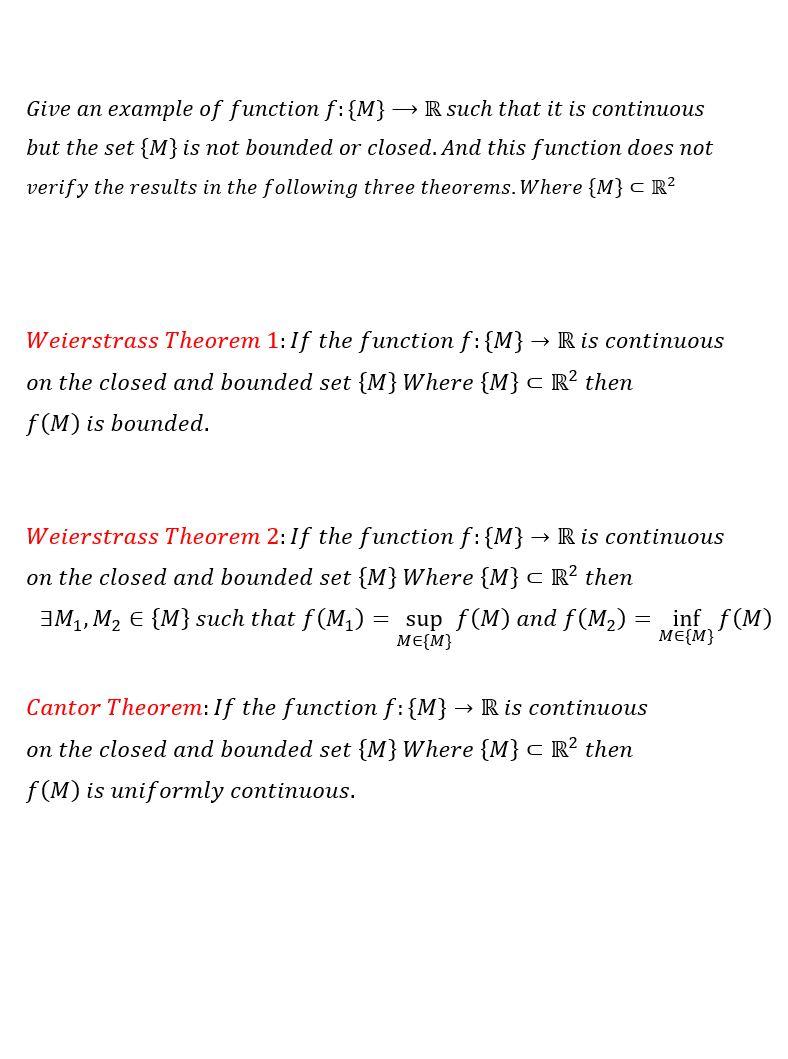 Solved Give an example of function f:{M}→R such that it is | Chegg.com