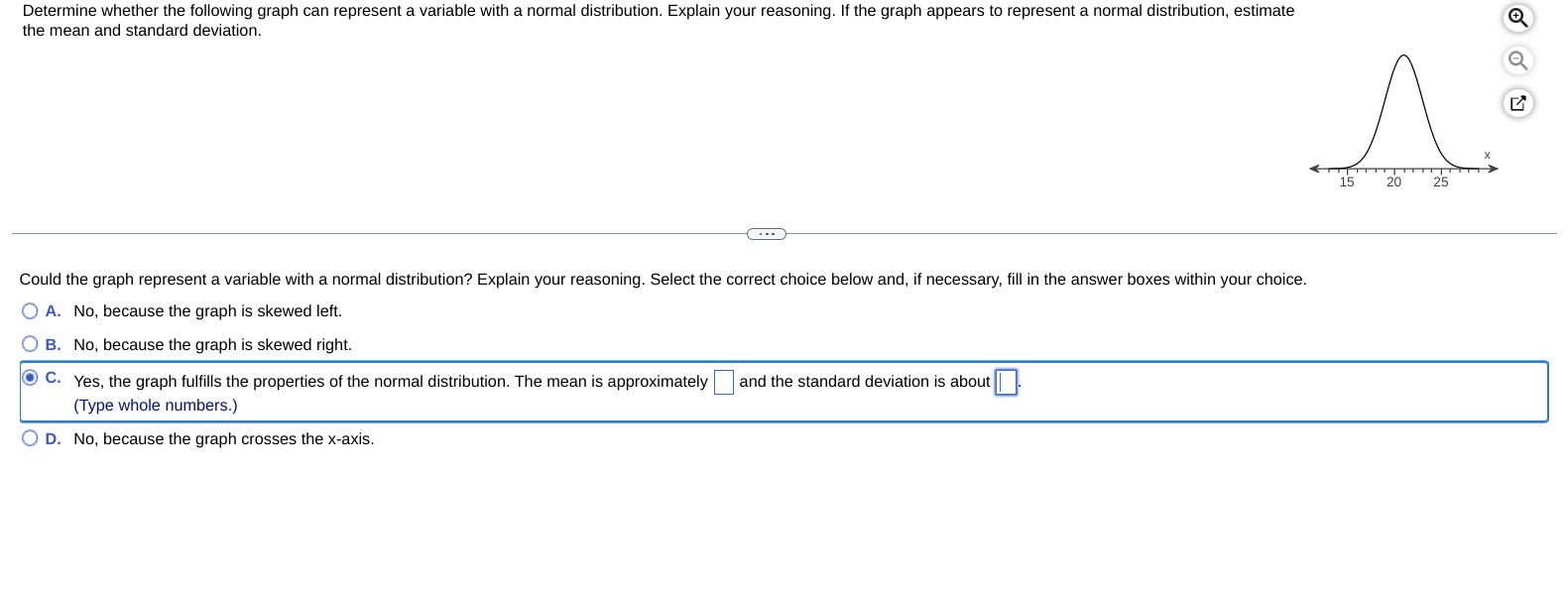 [Solved]: Could the graph represent a variable with