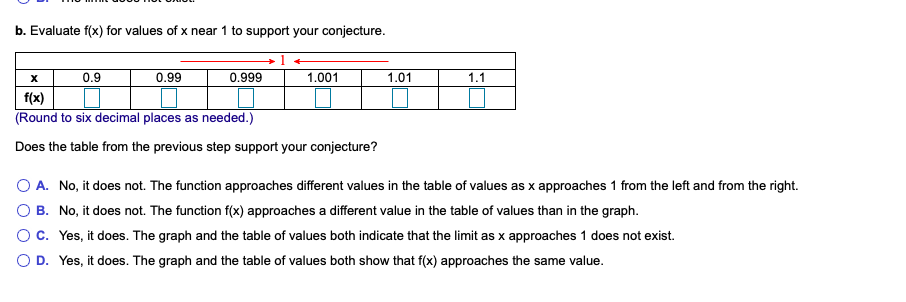 Solved Use a graph off to estimate lim f(x) or to show that | Chegg.com