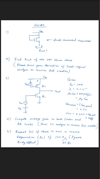 Solved Find Rout of the ckt shown above. Given: I_p = 1 | Chegg.com