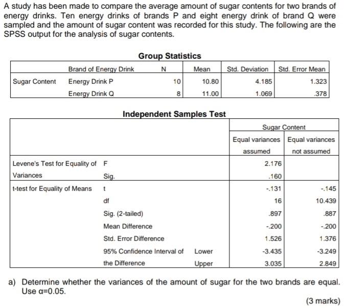 Solved A study has been made to compare the average amount | Chegg.com