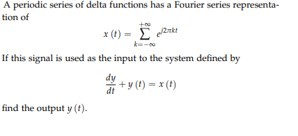 Solved A periodic series of delta functions has a Fourier | Chegg.com