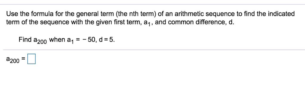 Solved Use the formula for the general term (the nth term) | Chegg.com