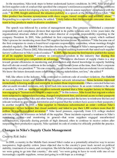 Solved GLOBAL SOURCING AT NIKE 1. Identify the Ethical | Chegg.com