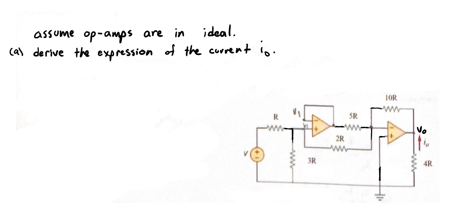 Solved assume op-amps are in ideal. (a) derive the | Chegg.com