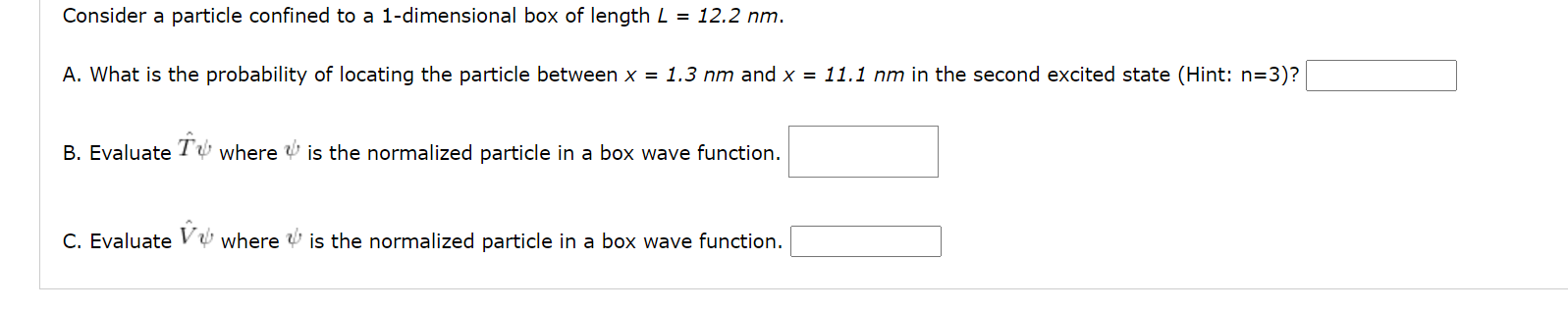Solved Consider a particle confined to a 1-dimensional box | Chegg.com