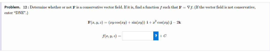 Solved Problem. 12 : Determine whether or not F is a | Chegg.com