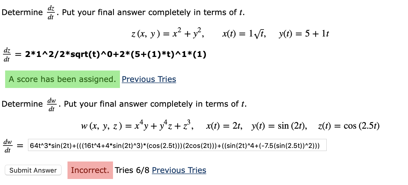 Solved Determine Put your final answer completely in terms | Chegg.com