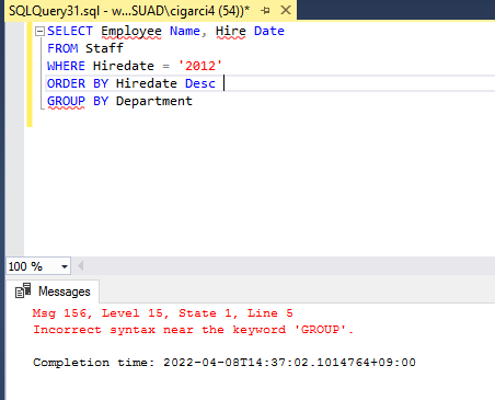 Solved 6. HR needs a list of employee names and the date | Chegg.com