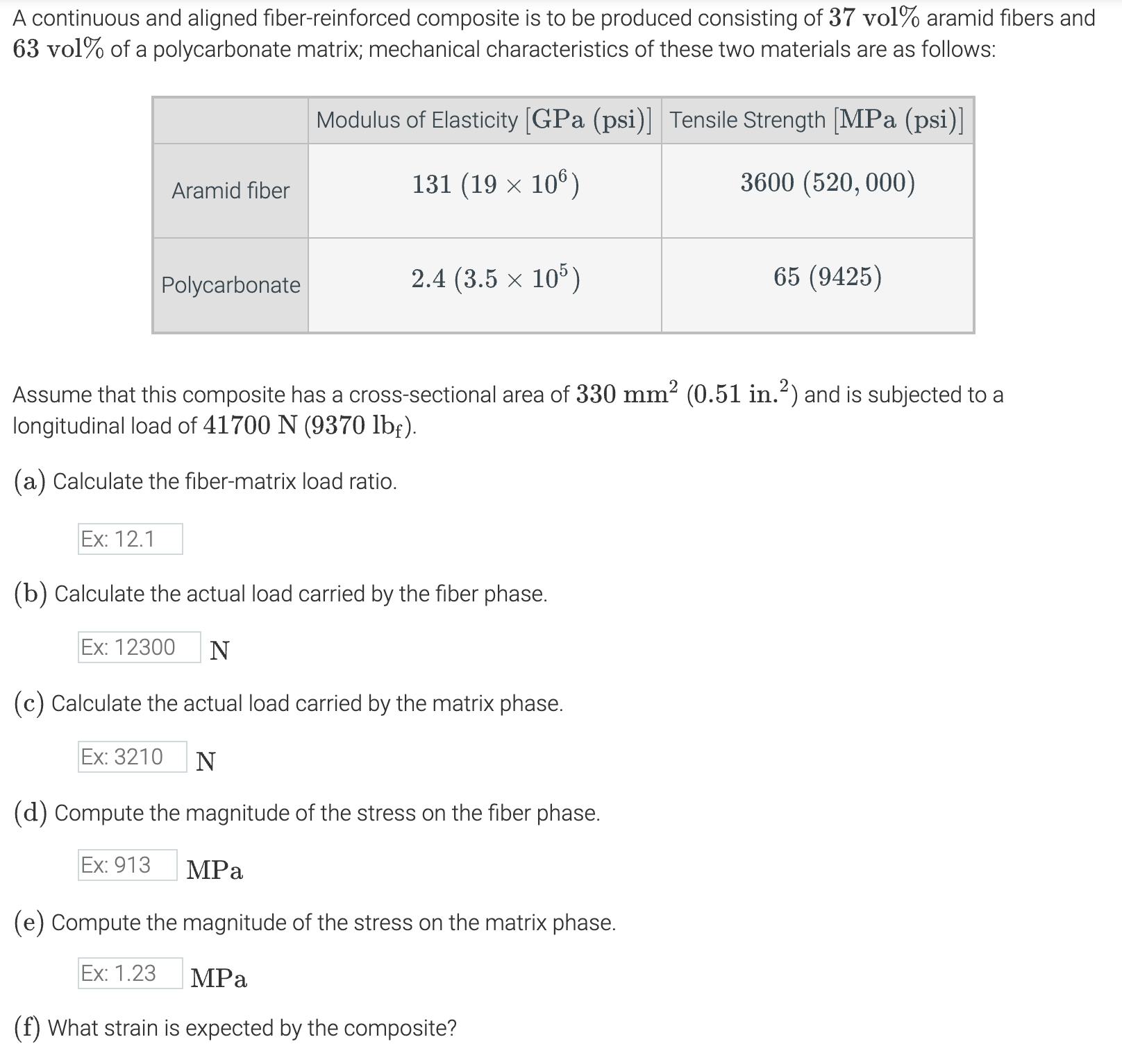 Solved A continuous and aligned fiber-reinforced composite | Chegg.com