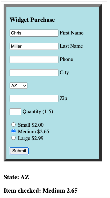 Solved I am stuck writing within my HTML. I need | Chegg.com