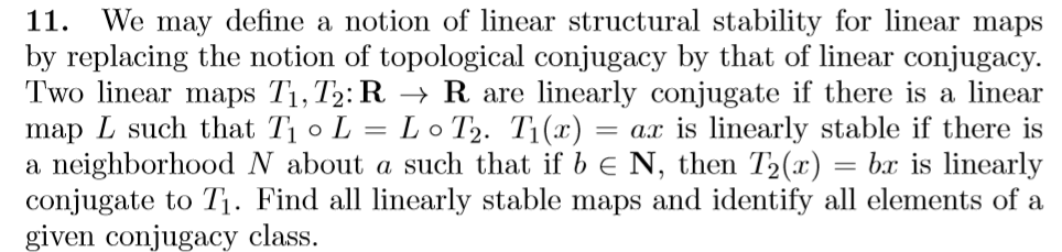 Solved 11. We may define a notion of linear structural | Chegg.com