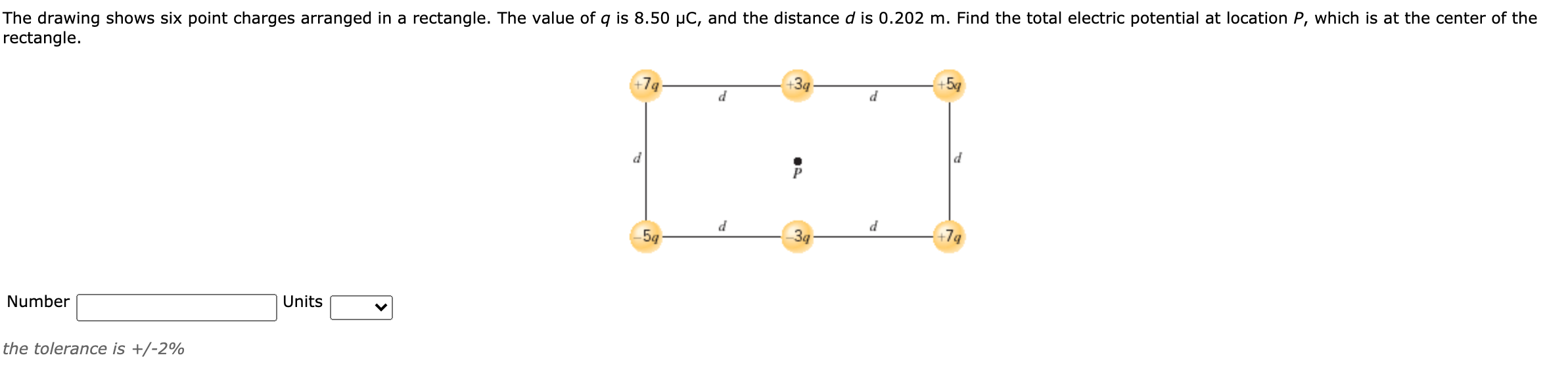 Solved The drawing shows six point charges arranged in a | Chegg.com