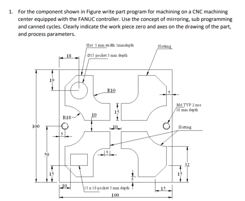 1. For the component shown in Figure write part | Chegg.com